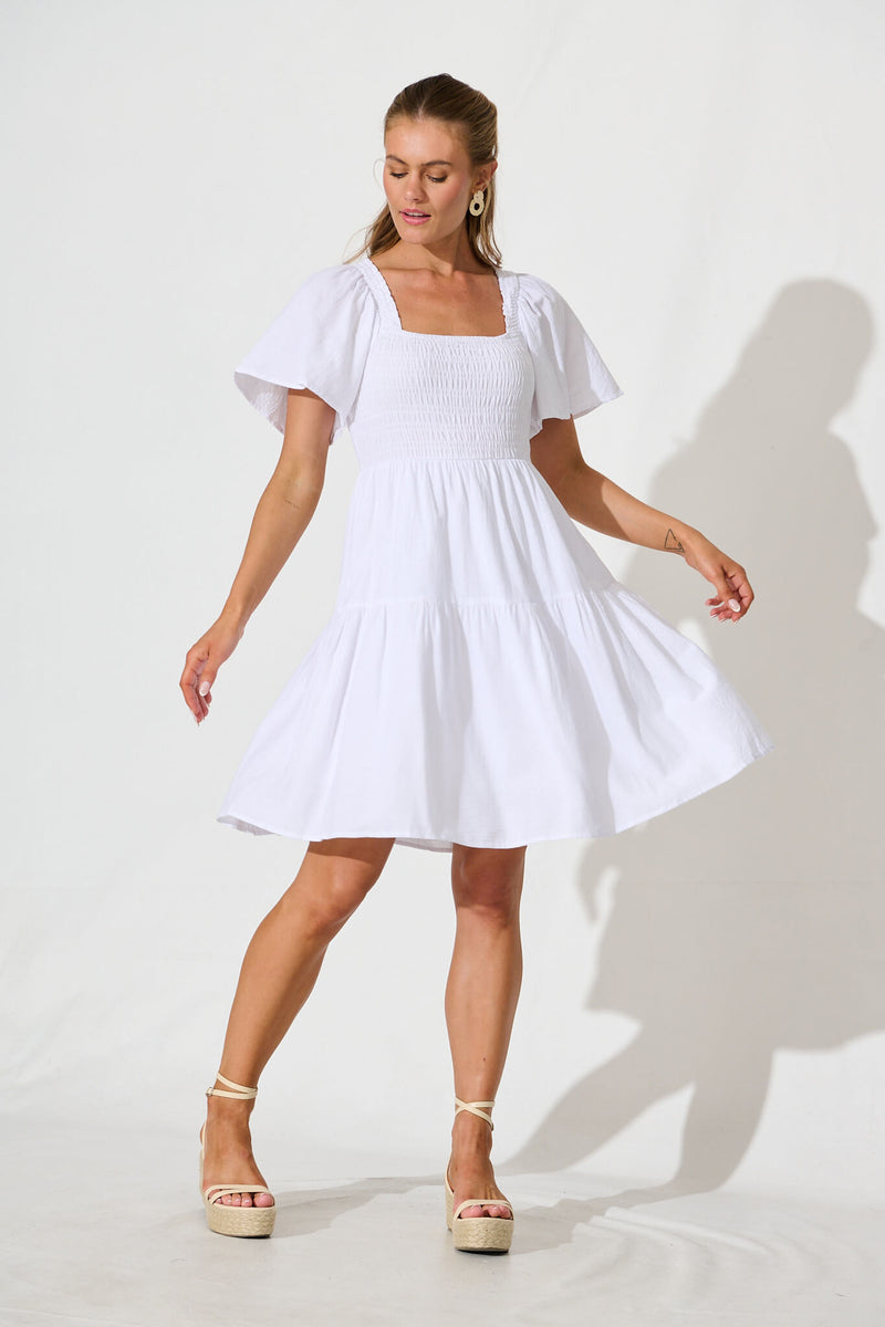 Beguile Dress in White – St Frock