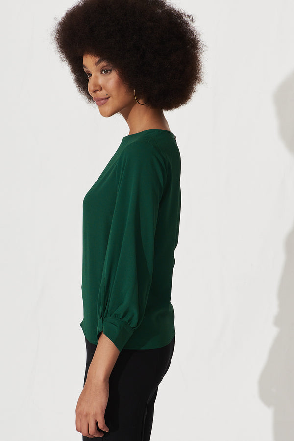 Rhiah Top in Emerald – St Frock