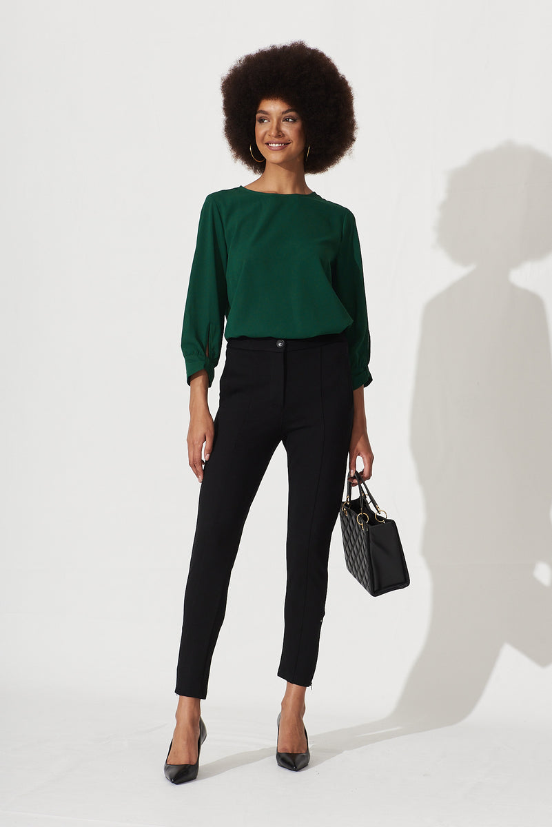 Rhiah Top in Emerald – St Frock