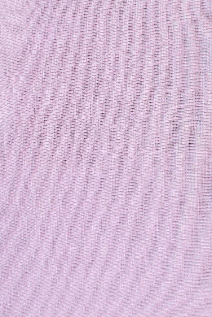 Melanie Top In Lilac Linen Blend – St Frock