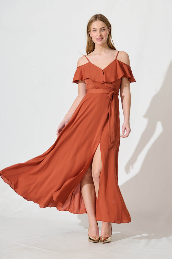 Marit Maxi Dress Rust – Bridesmaid & Occasion Dress | St Frock