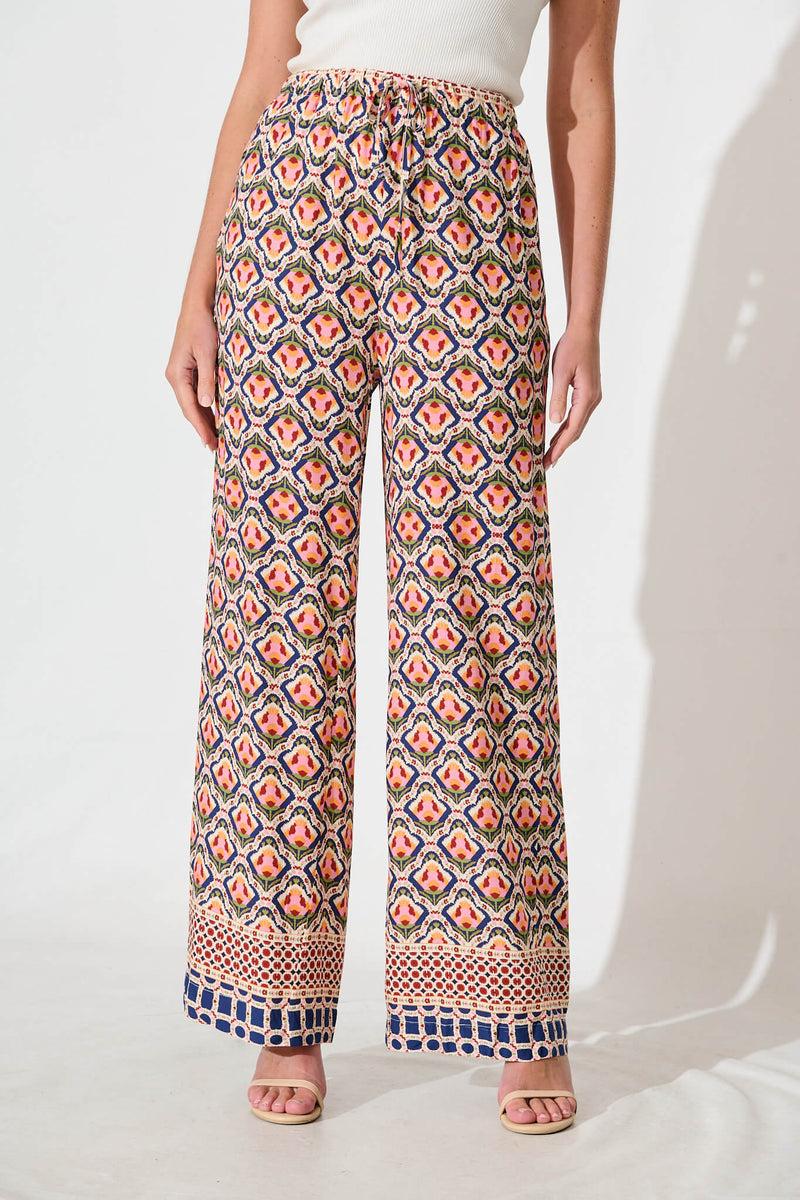 Rowan Pant in Multi Tile Print – St Frock