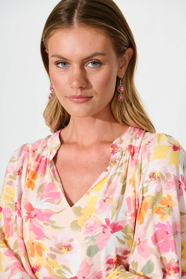 Shauna Drop Earring in Pink – St Frock