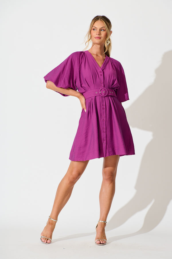 Teagan Dress in Plum – St Frock