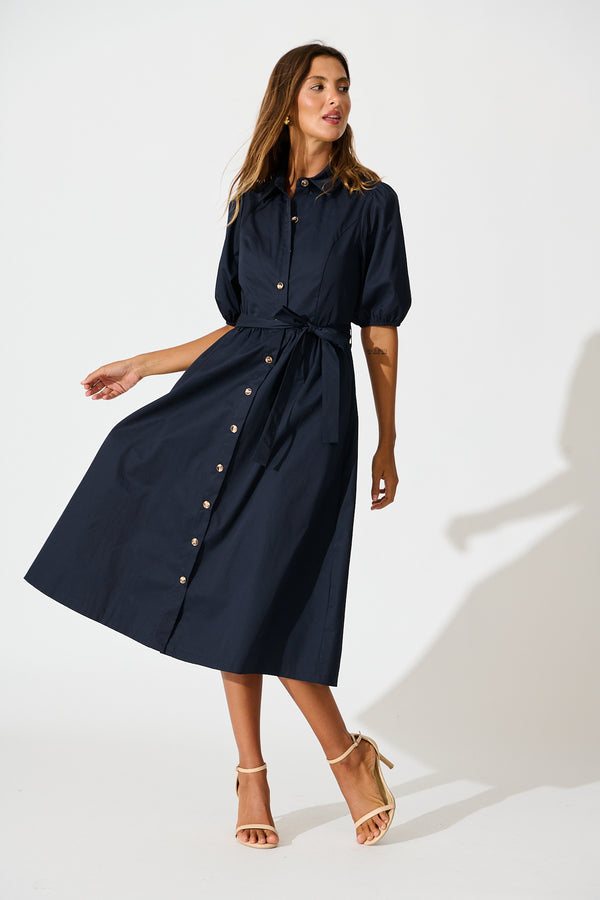 Adrienne Midi Shirt Dress – St Frock