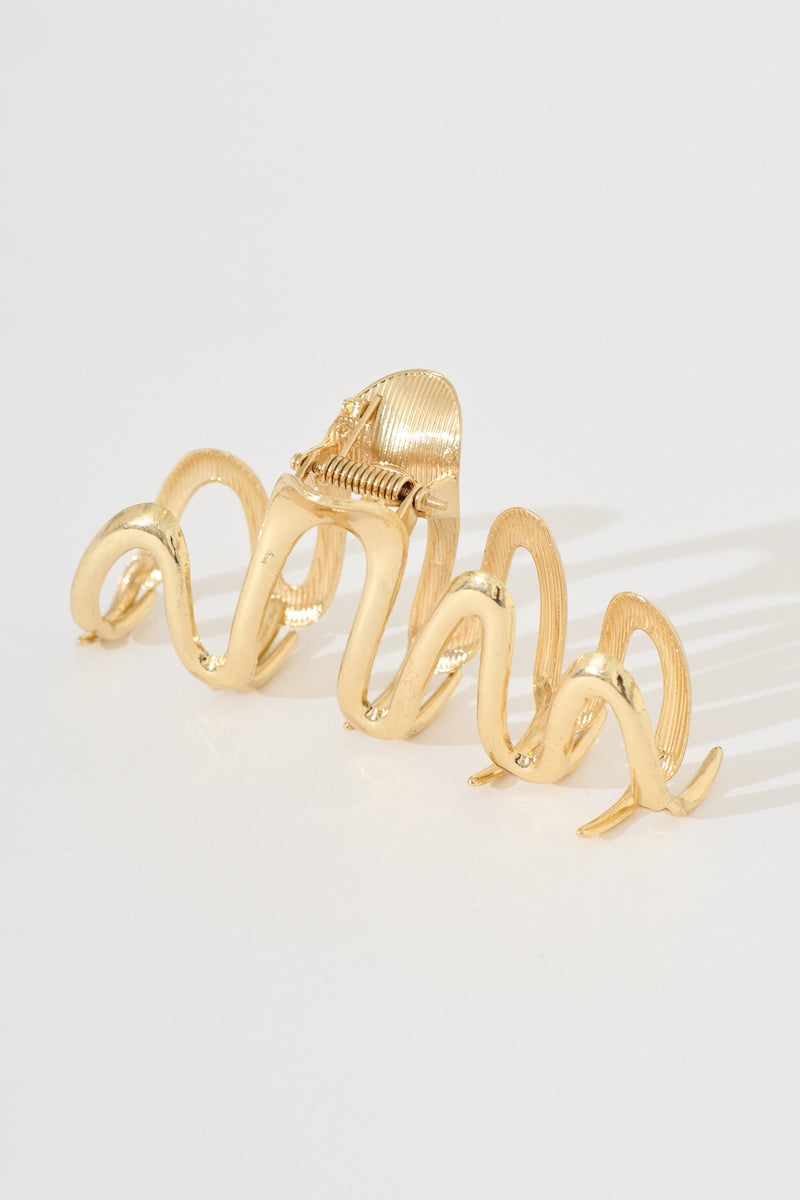 Alanis Hair Claw in Gold – St Frock
