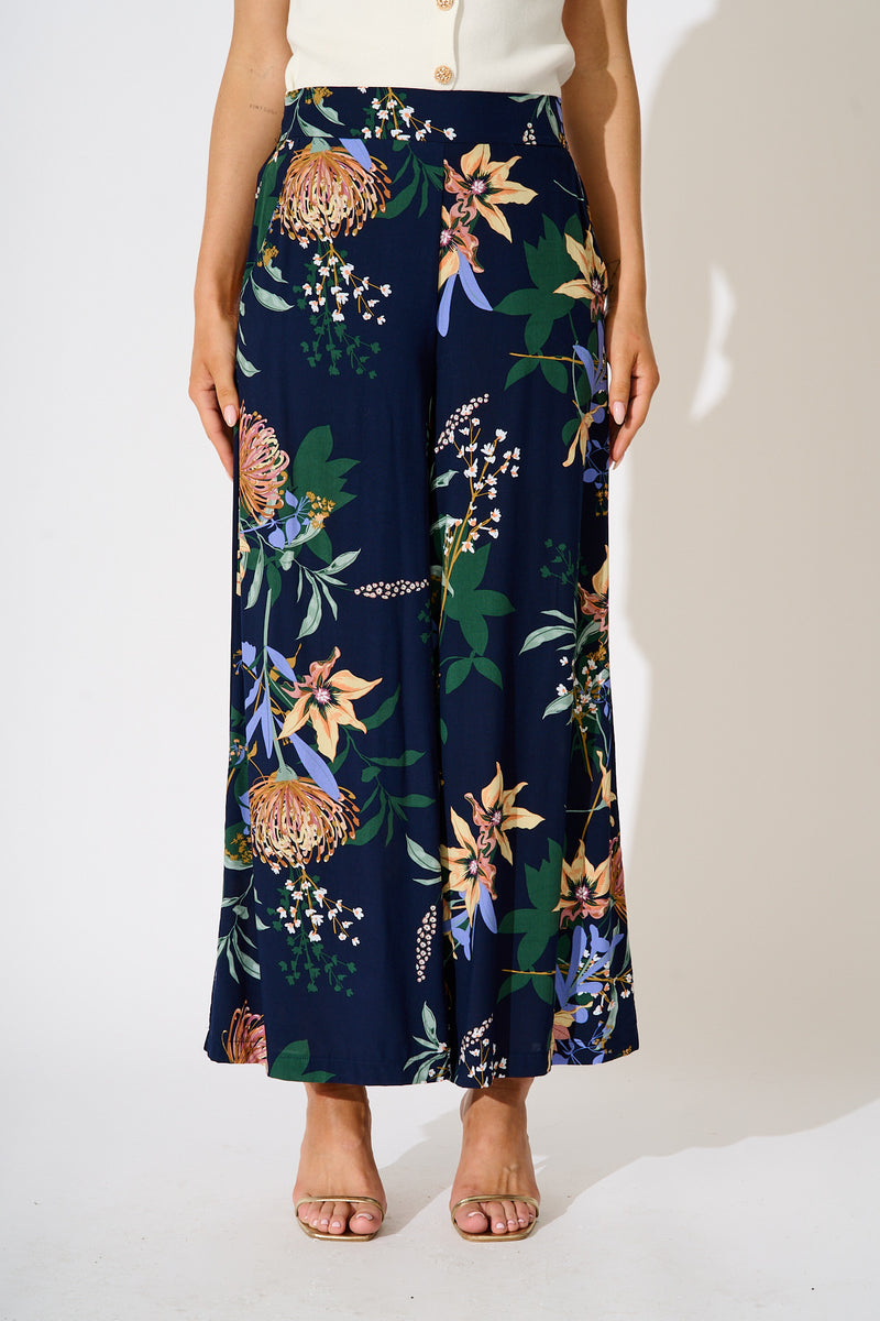 Ellery Pant in Navy Floral – St Frock