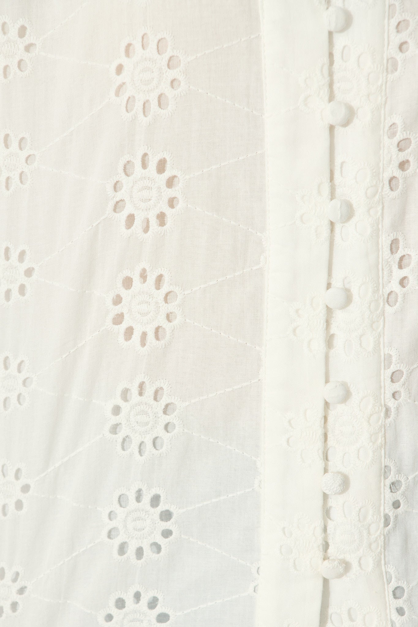 Krizza Puff Sleeve Top – White Embroidered Cotton | St Frock – St Frock