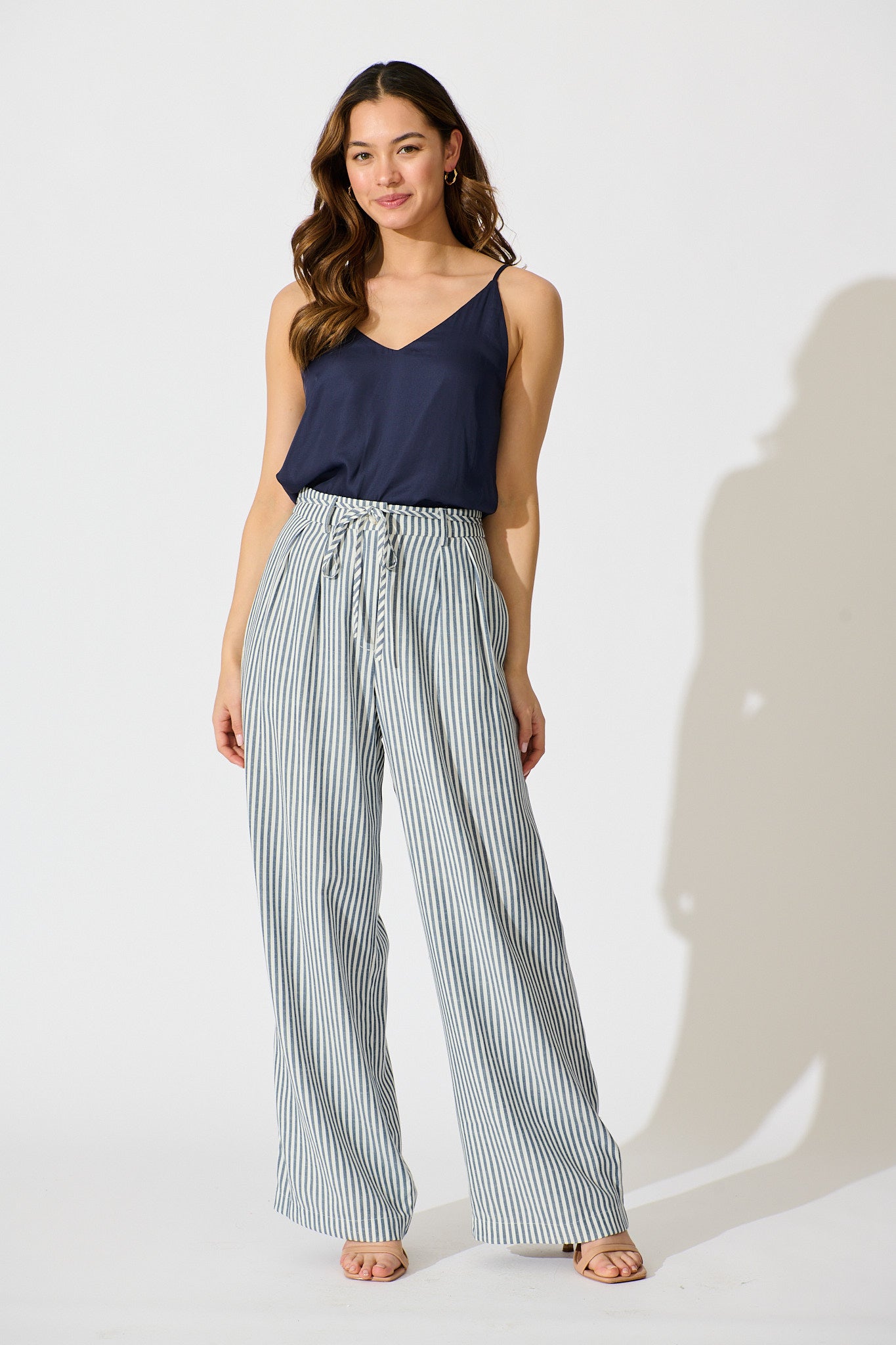 Amoura Pant in Blue Stripe | St Frock