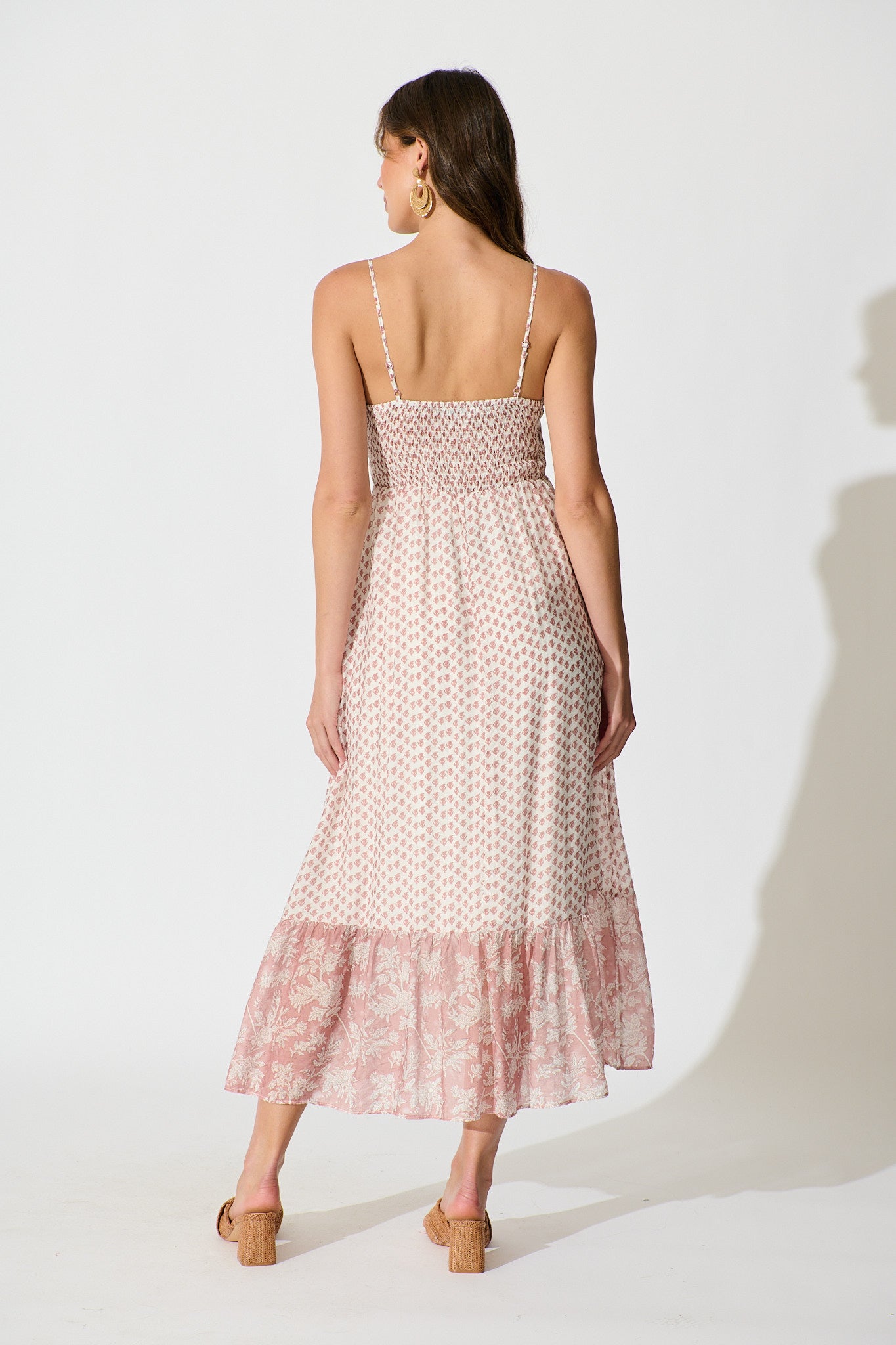 Sheer Elegance Sundress in White Blush | St Frock