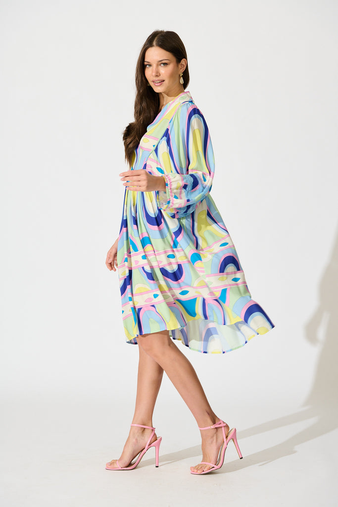 Elsey Smock Dress in Multi Print | St Frock – St Frock