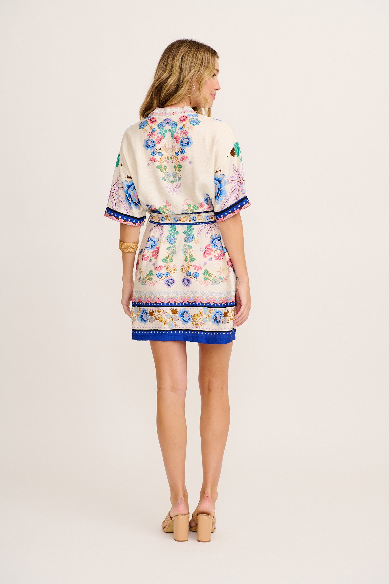 Ivie Dress in Cream Floral | St Frock