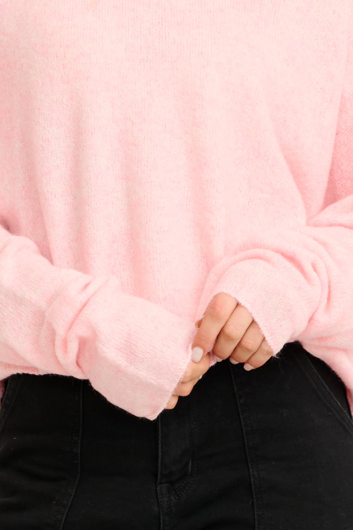 Mix Up Knit Blush Pink Wool Blend | St Frock